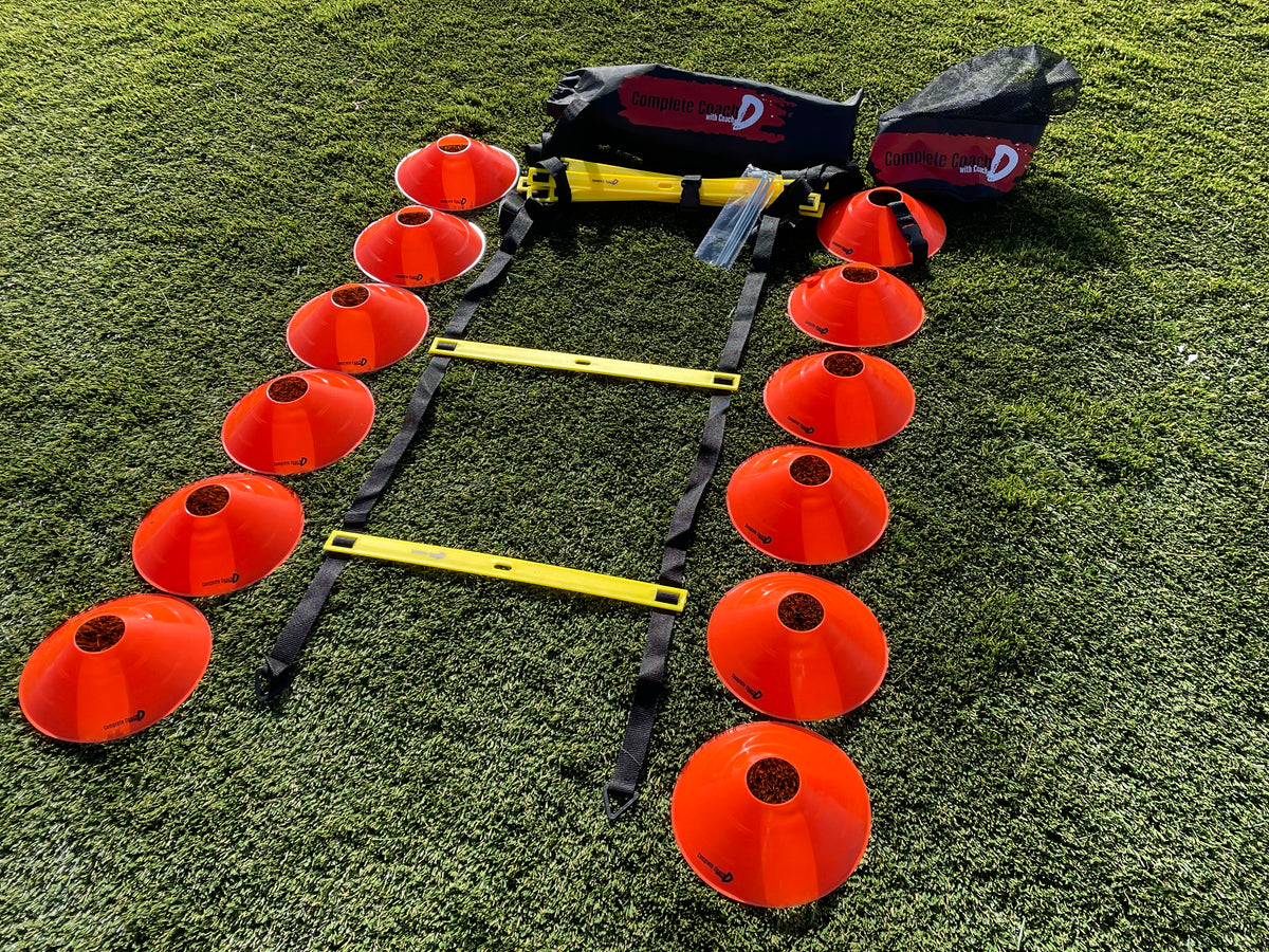 Coach D's Complete Coach Kit - Dry-Erase Clipboard, Whistle, Cones, and ...