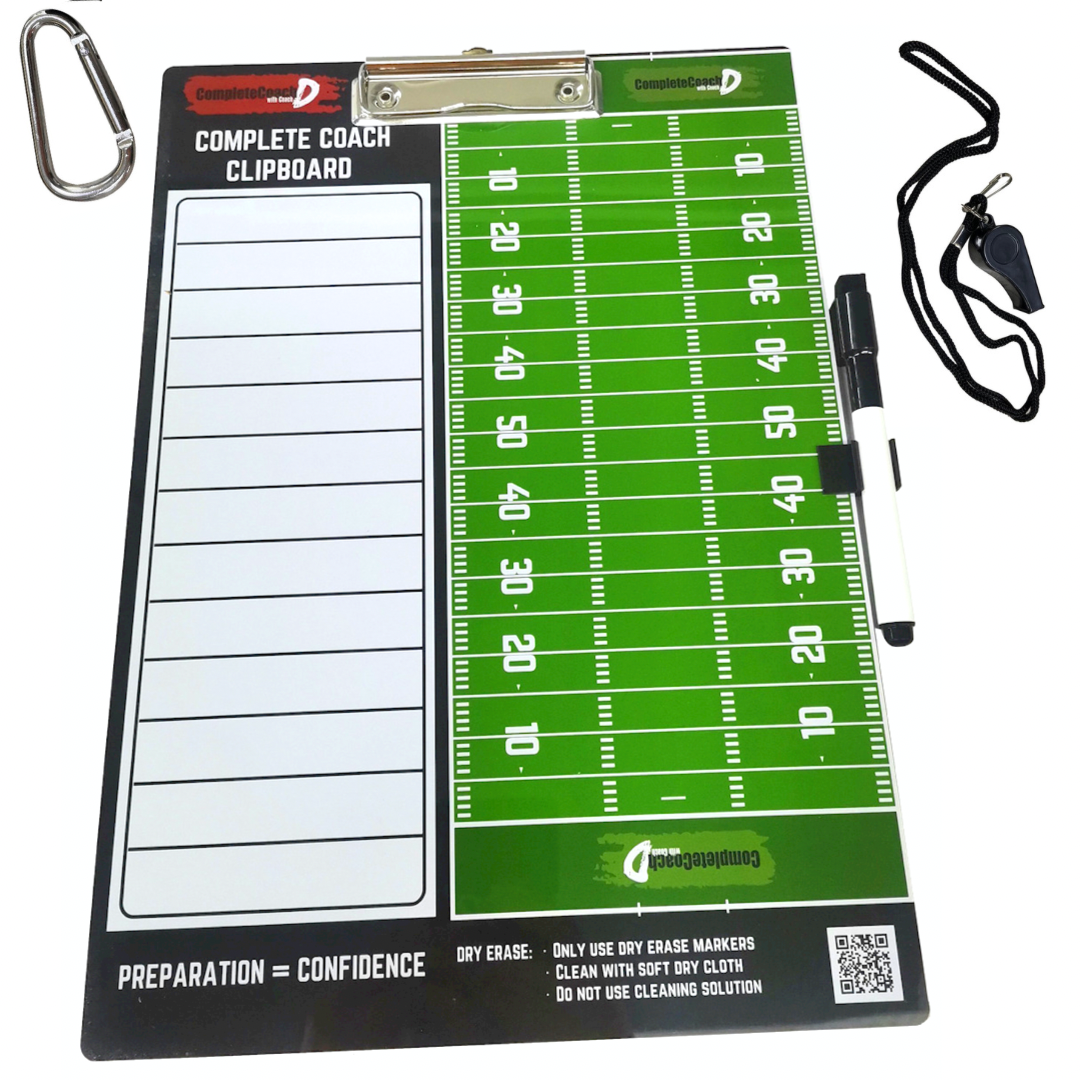 Coach D's Complete Coach Kit - Dry-Erase Clipboard, Whistle, Cones, and ...
